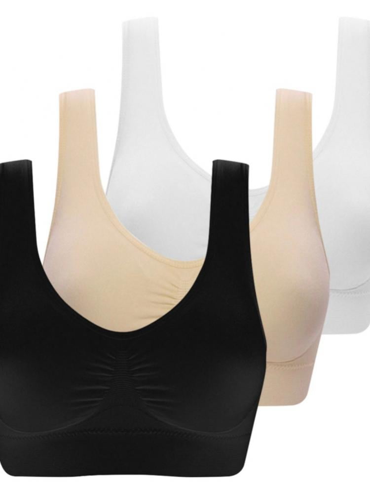 3PCS/SET Women Sport Bras Yoga Fitness Crop Tank Top Running Bra ...