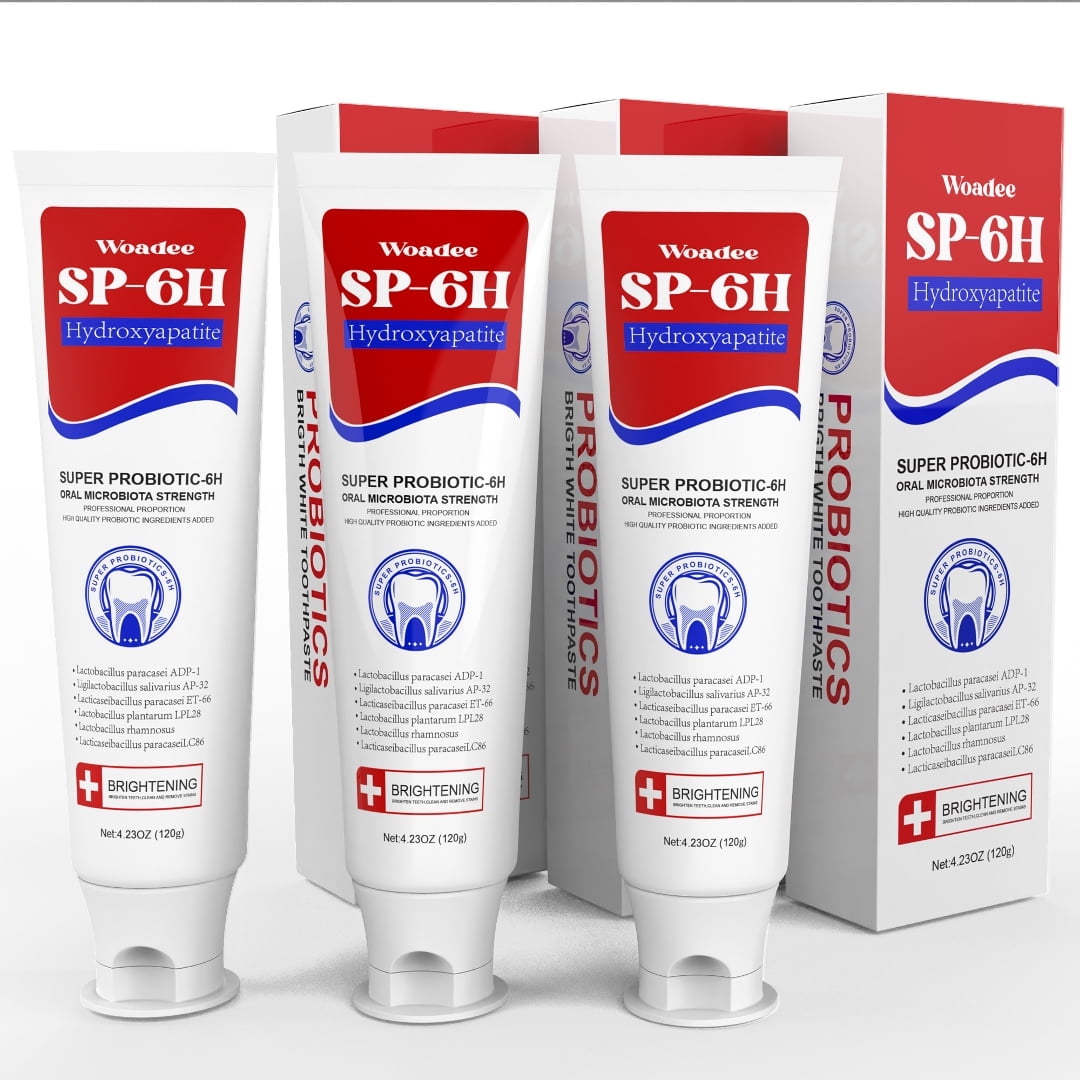 3PCS,SP-6 Probiotic Whitening Toothpaste,6 Probiotics+Hydroxyapatite ...