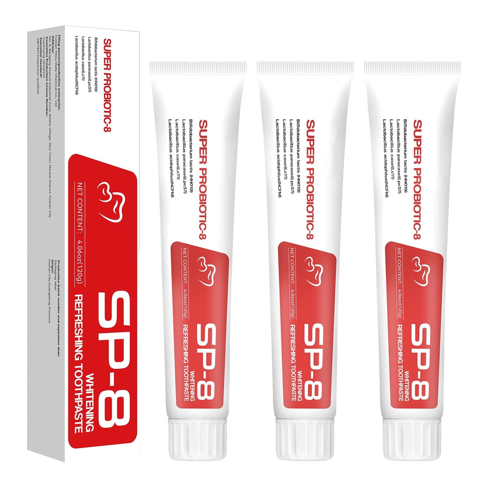 3PCS SP-8 Probiotic Ultra Whitening Toothpaste Upgraded, SP-8 New ...