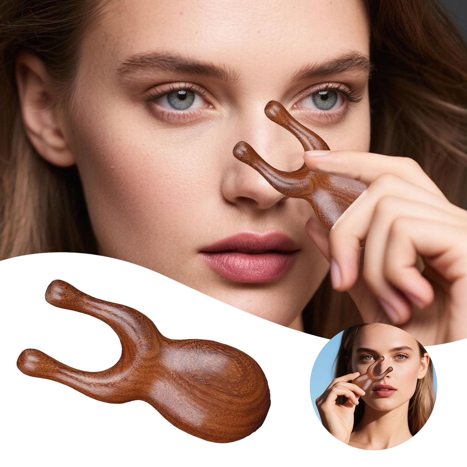 3PCS Sandalwood Scalp Massager, Scalp Comb, Massage Comb Made of Deer ...