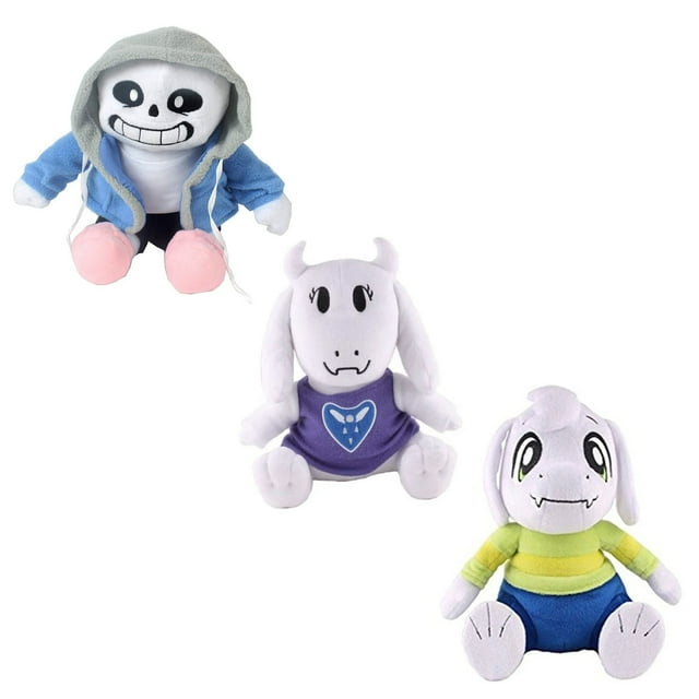 3PCS Sans, Toriel, Asriel Plush - Undertale Stuffed Animal Doll Toy ...