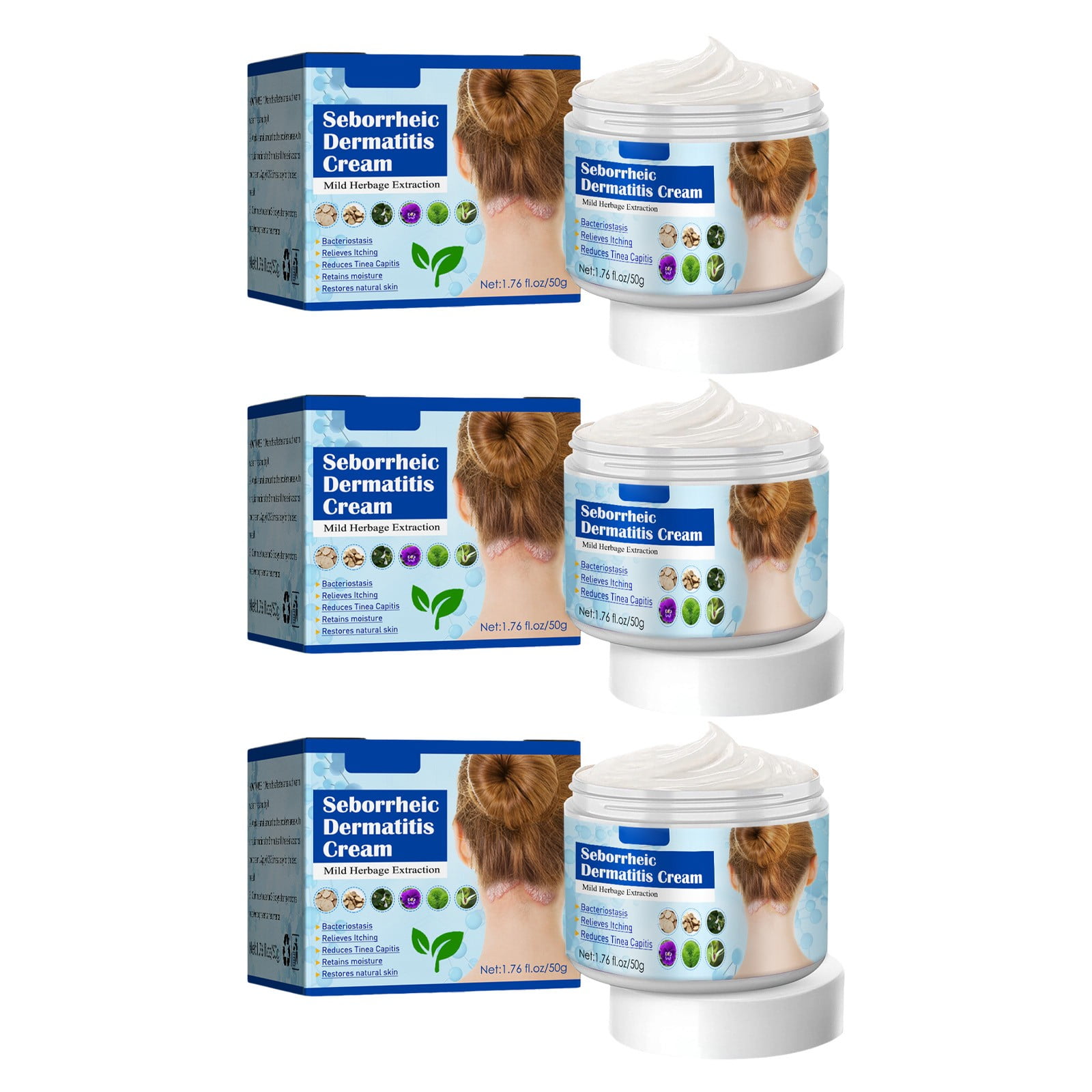 3PCS Seborrheic Dermatitis Butter Scalp Ease For Folliculitis Dry Scalp ...