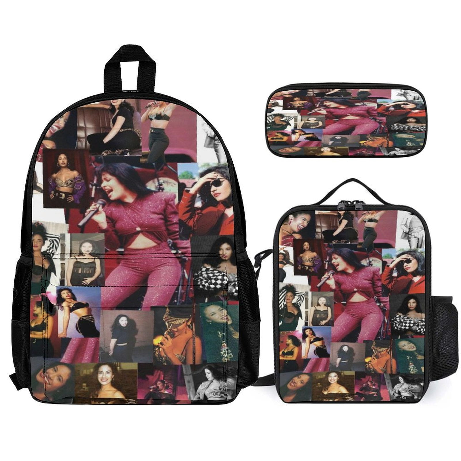 3PCS Selena Quintan-ill Backpack Set with Lunch Box and Pencil Case ...