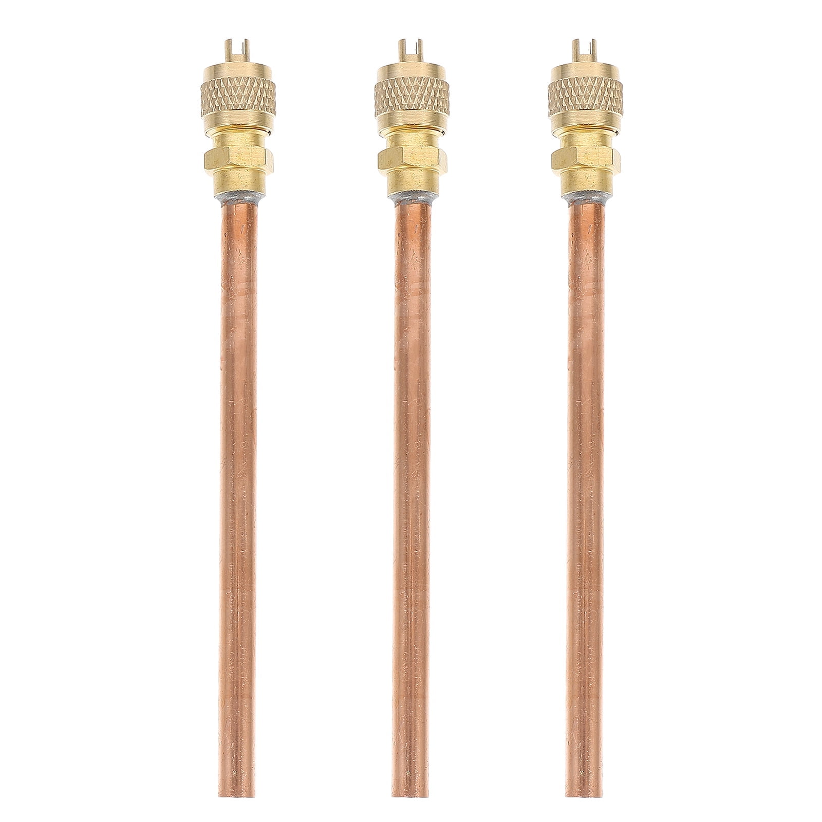 3PCS Service Access Valves 12.3cm Long Copper Air Conditioner Service ...