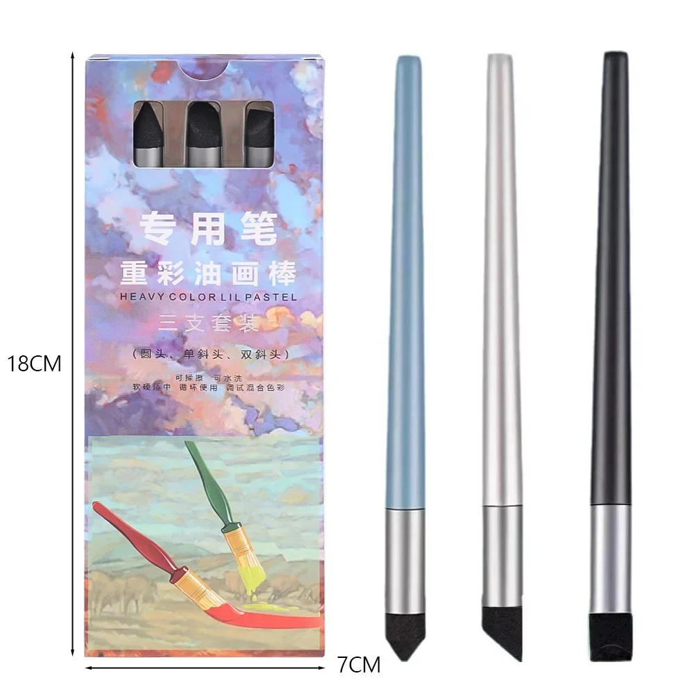 3PCS/Set Blending Sponge Pen Pastel Blending Tool for Oil Painting ...