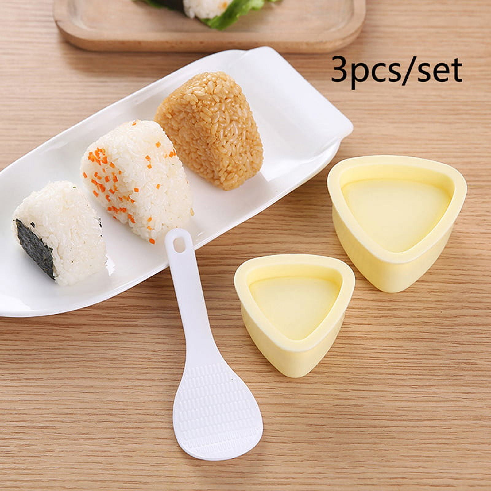 3PCS/Set DIY Sushi Mold Onigiri Rice Ball Food Press Triangular Sushi ...