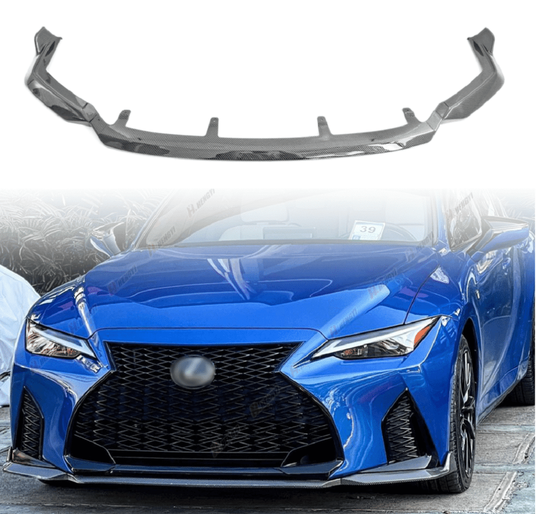 3PCS Set Front Bumper Lip for 2021-2022 Lexus IS350 F-Sport V-Style ...