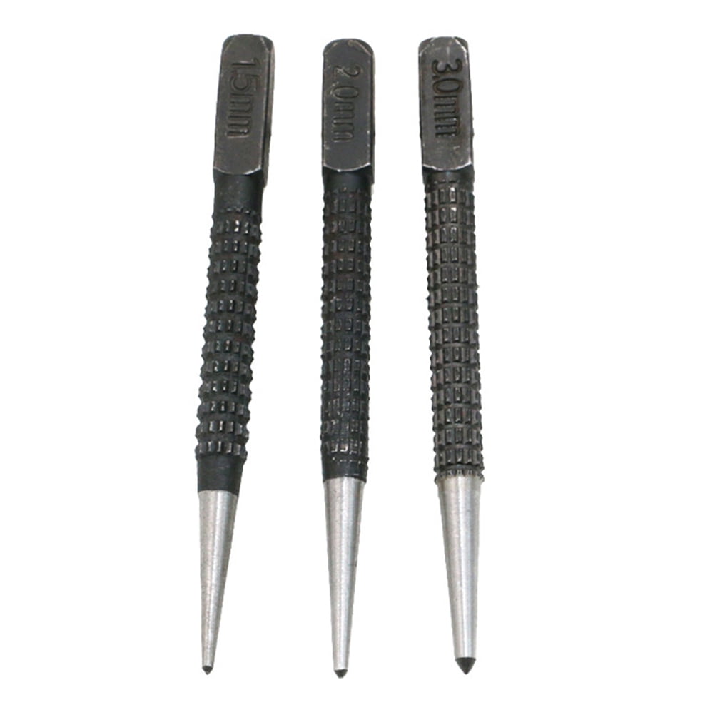 3PCS/Set High Hardness Center Punch Positioning Punch Cylindrical ...