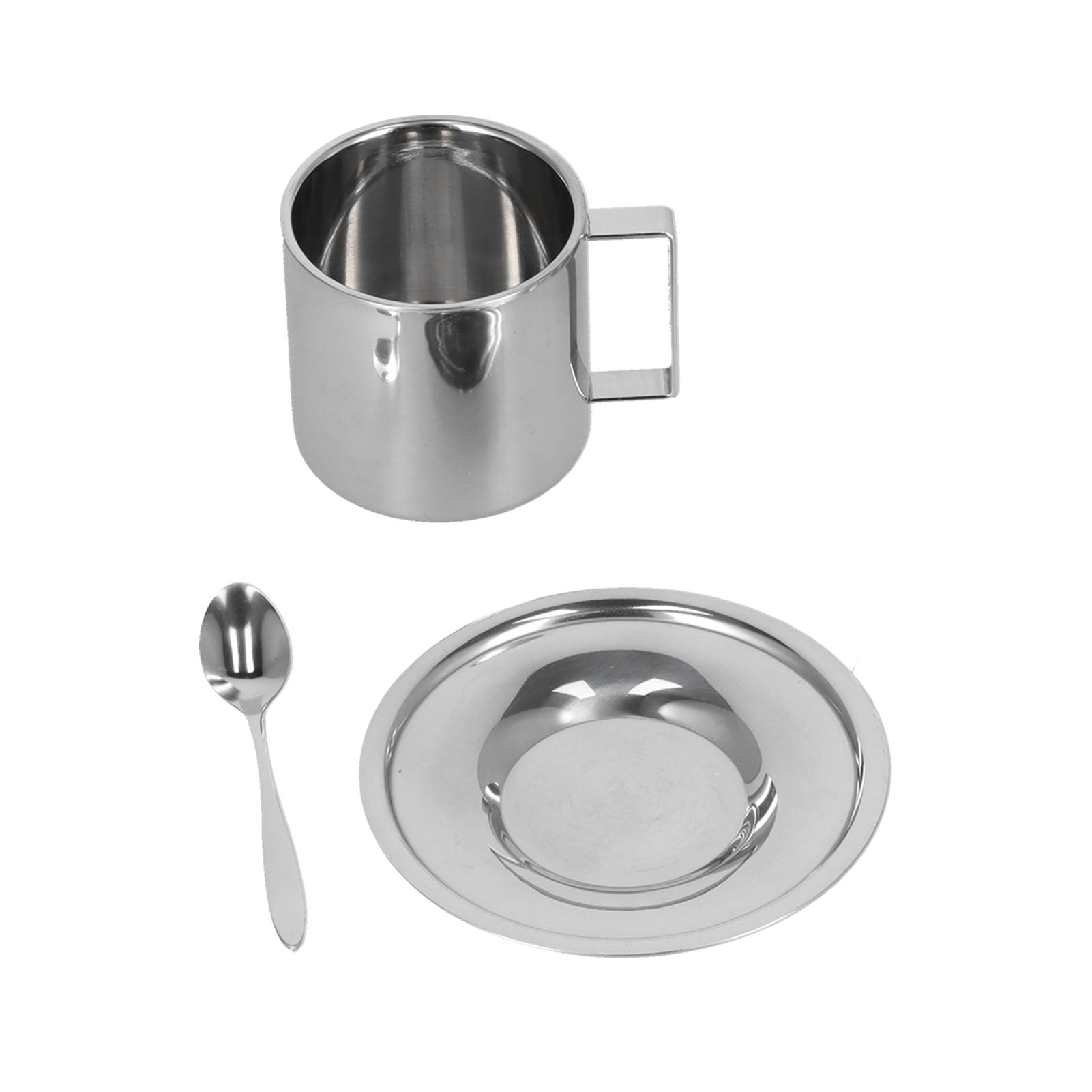 3pcsset Insulated Coffee Cup Set Stainless Steel Double Walled Mugs