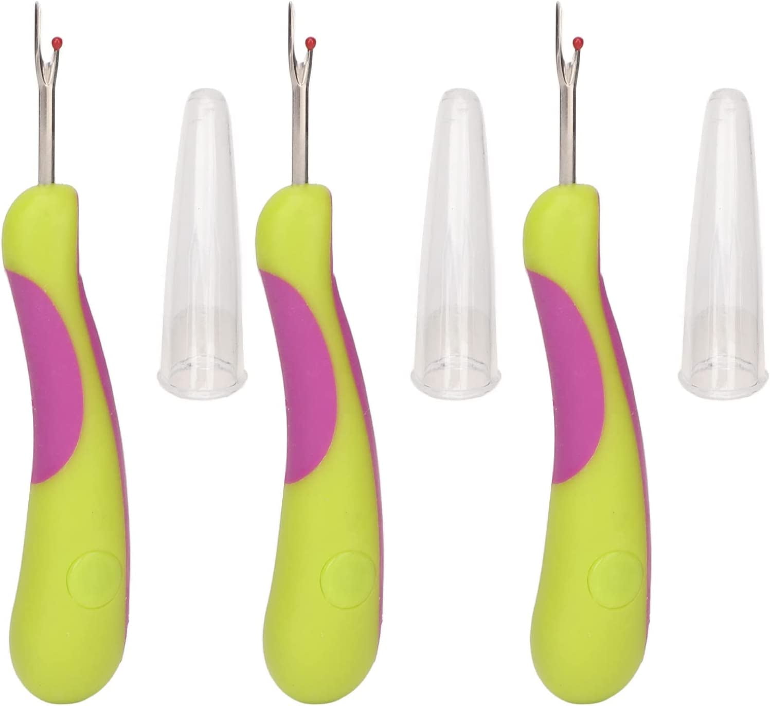 3PCS Sewing Seam Rippers, Colorful Seam Ripper, Large Stitch Ripper Sewing Tool, Ergonomic Grip ...