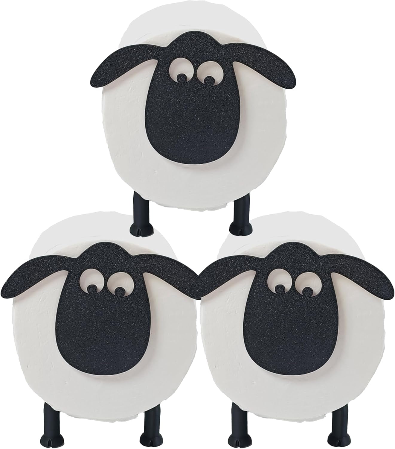 3PCS Sheep Toilet Roll Holder, Sheep-Shaped Toilet Paper Holder - Cute ...