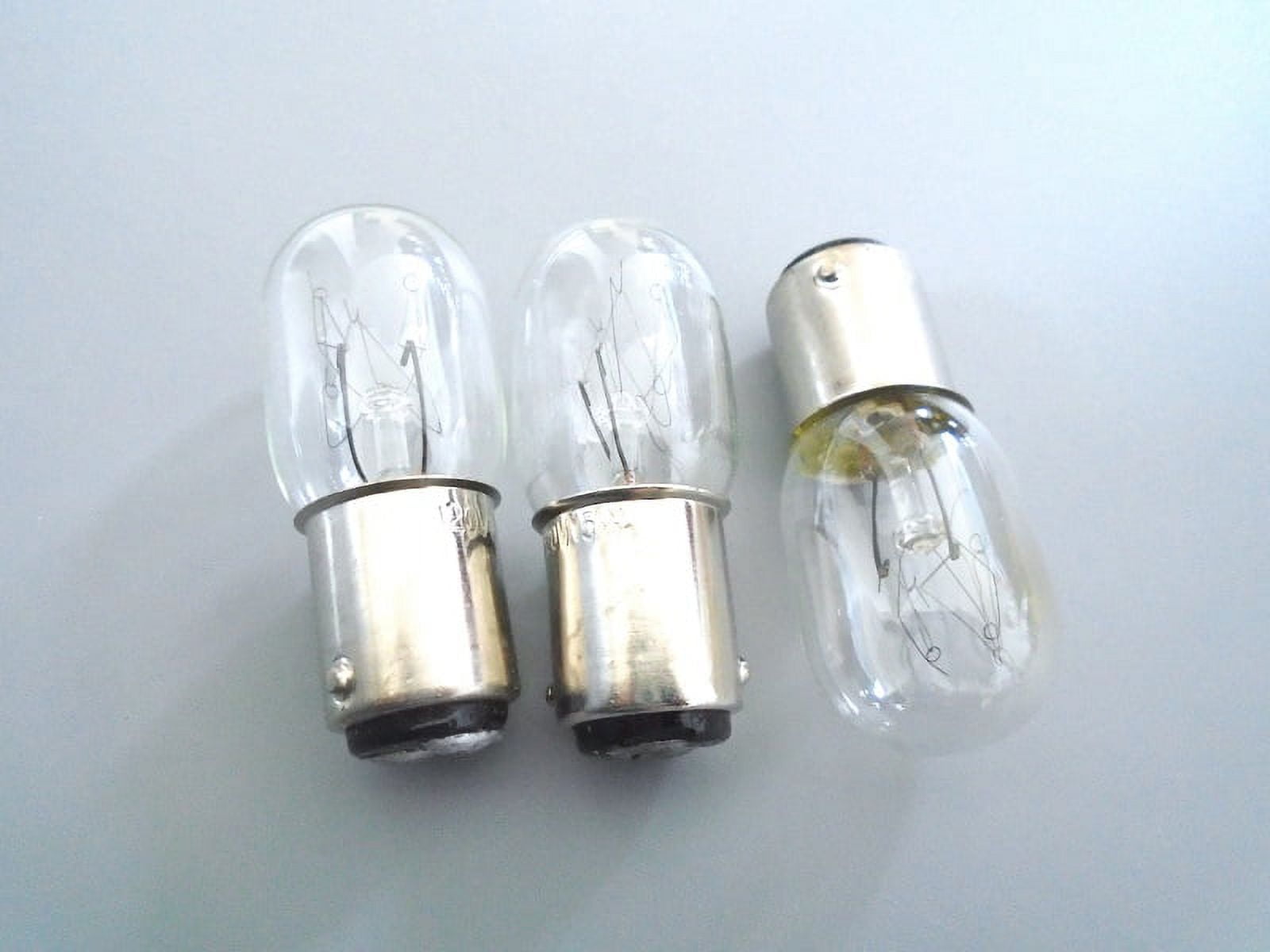3PCS Short Light Bulb Push & Turn Light Bulb with 9/16" Base 120V 15W ...