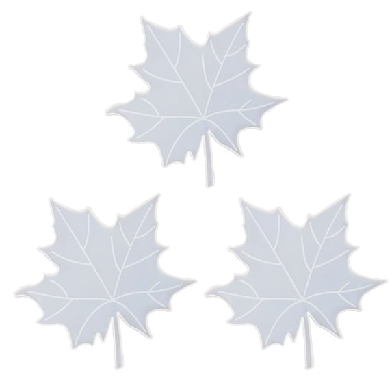 3PCS Silicone Moulds Coaster Resin Molds Maple Leaves Epoxy Casting ...