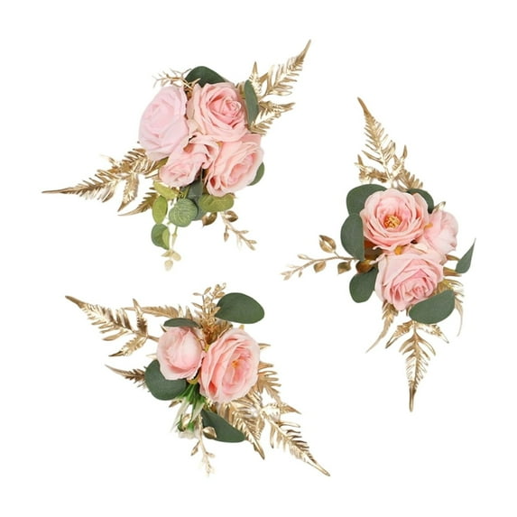 3PCS Simulated Rose Flowers, Cake Decorative Flowers, Forest-Themed ...