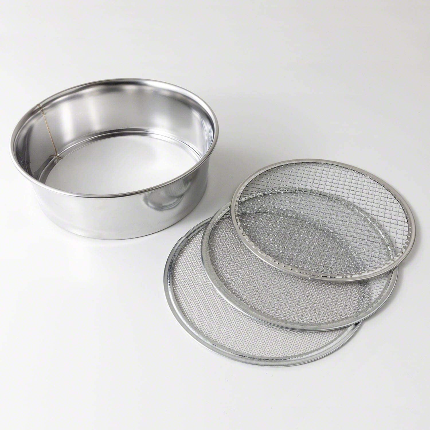 3PCS Soil Sieve Set 8-1/4 Inch, 3 Mesh Sizes for Bonsai Gardening ...