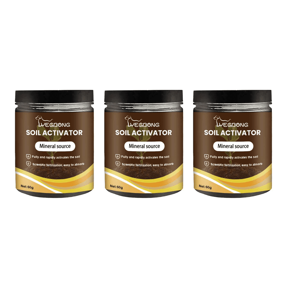 3PCS Soils Activator for Potted Plants, 60g Bones Meal Fertilizer, Dirt ...