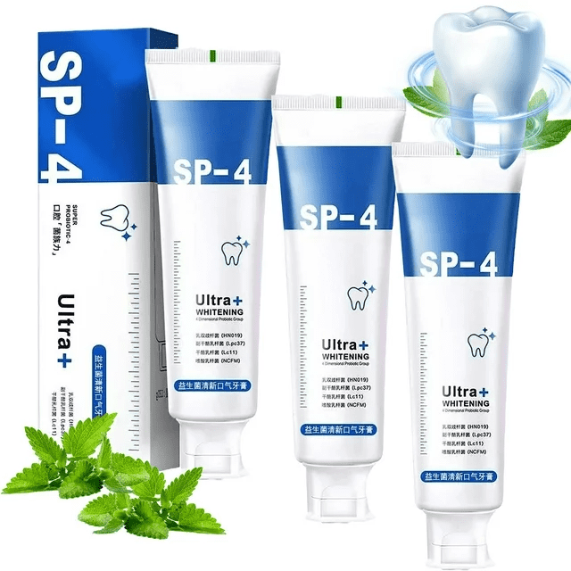 3PCS Sp-4 Toothpaste,SP4 Shark Probiotic Toothpaste, Sp-4 Whitening ...