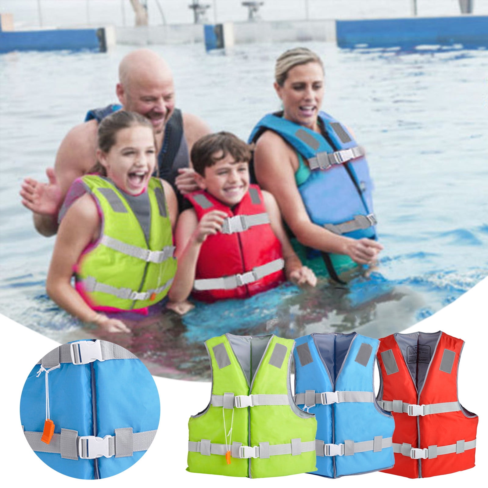 3PCS Sport Jackets Life Vest Swim Adults Water Jacket for Adults ...
