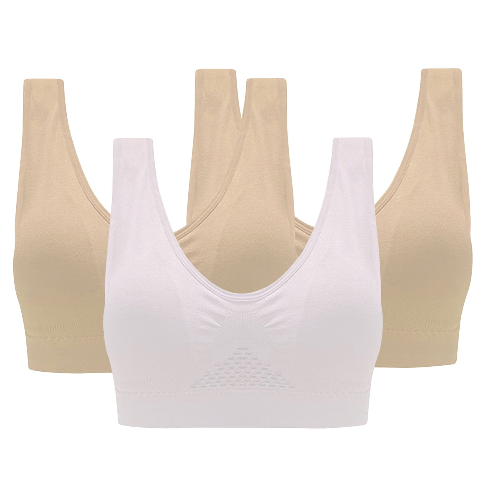 3PCS Sports Bra Padded Pull Over Bra Sports Bras for Women Sale Gym ...