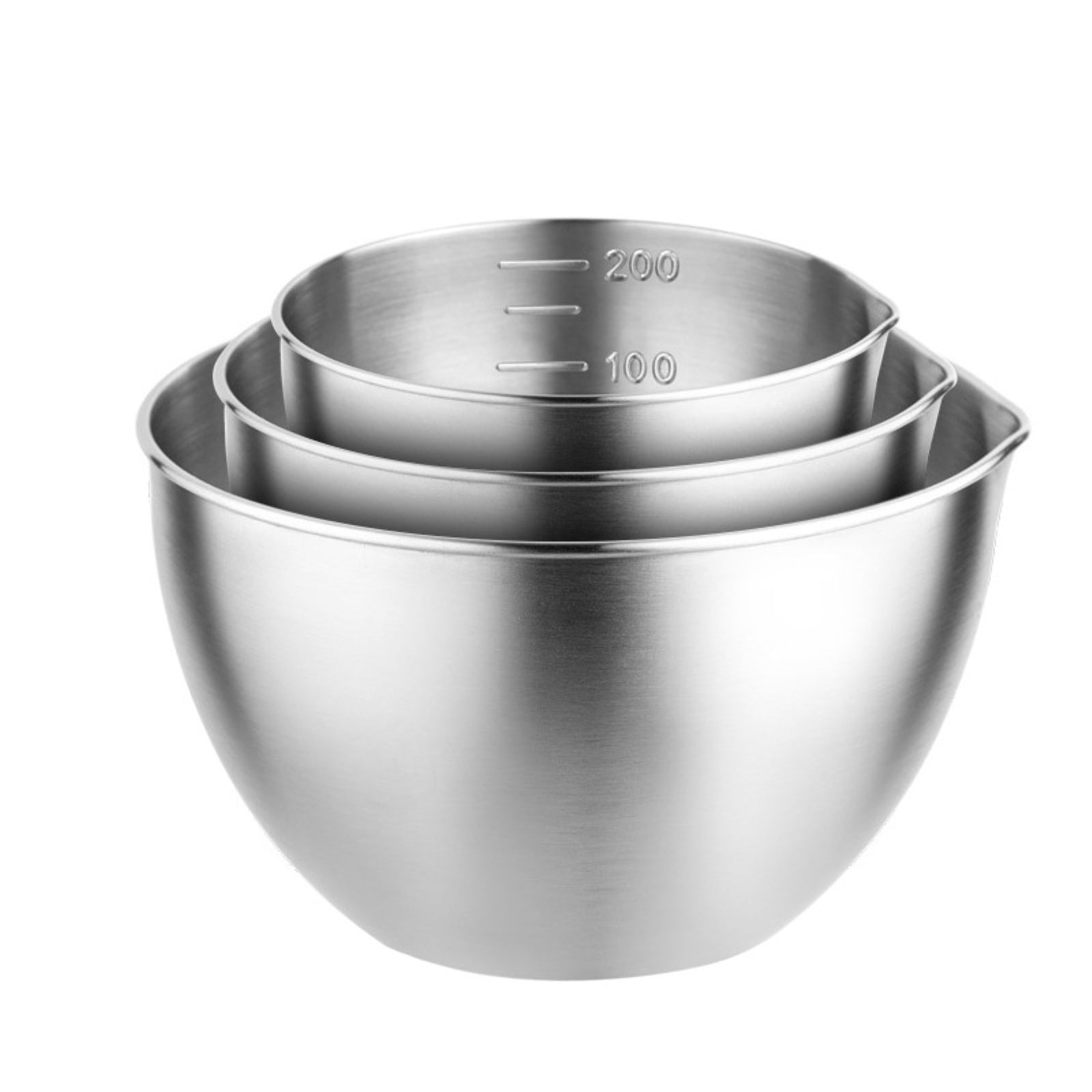 3PCS Stainless Steel Mixing Bowls Set, Kitchen Tools for Salad, Cooking ...