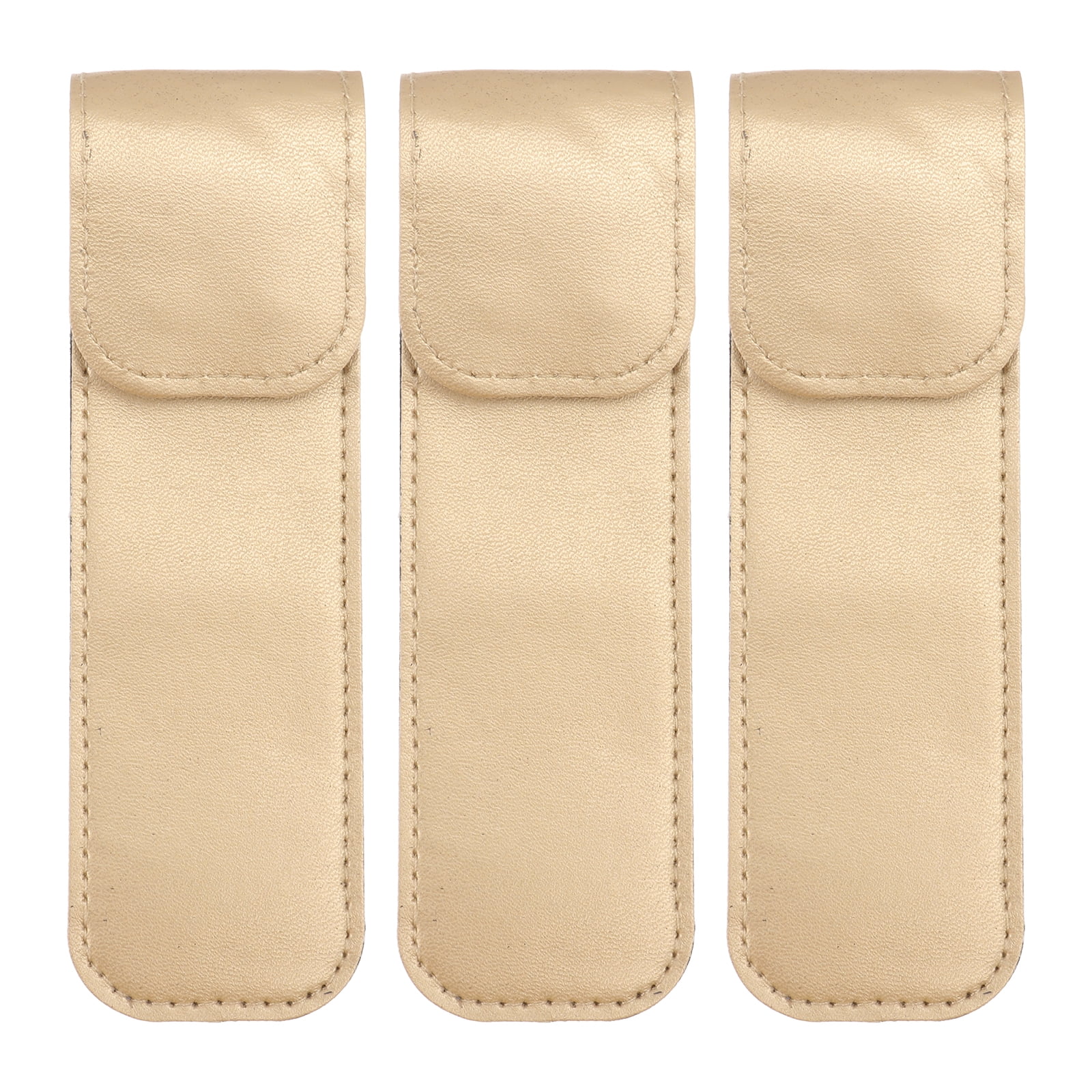 3PCS Stainless Steel PU Leather Case Eyelash Grafting Tweezer ...