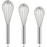 "3PCS Durable Stainless Steel Whisk Set 8""+10""+12"" - Multi ...