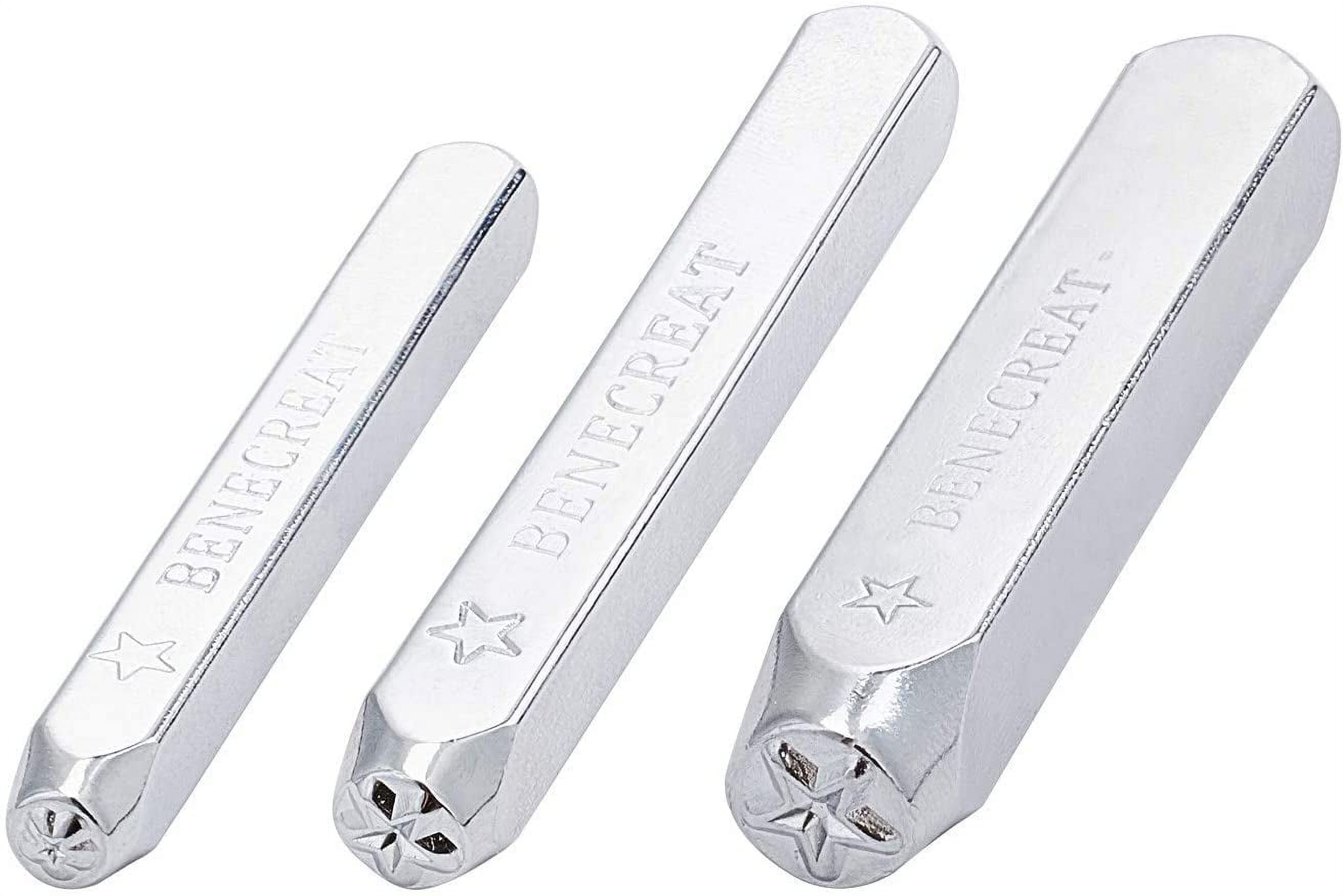 3PCS Star Design Metal Stamp Set 2/4/6mm Metal Punch Stamps for DIY ...