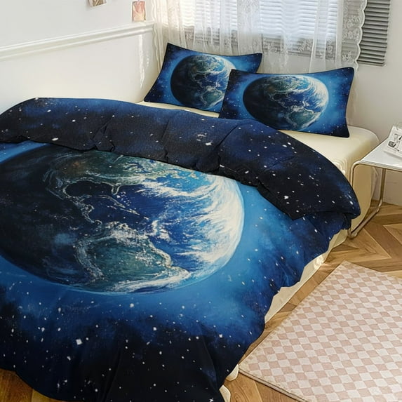 3PCS Starlit Sky Duvet Cover Set Twin, 1 Duvet Cover And 2 Pillowcase ...