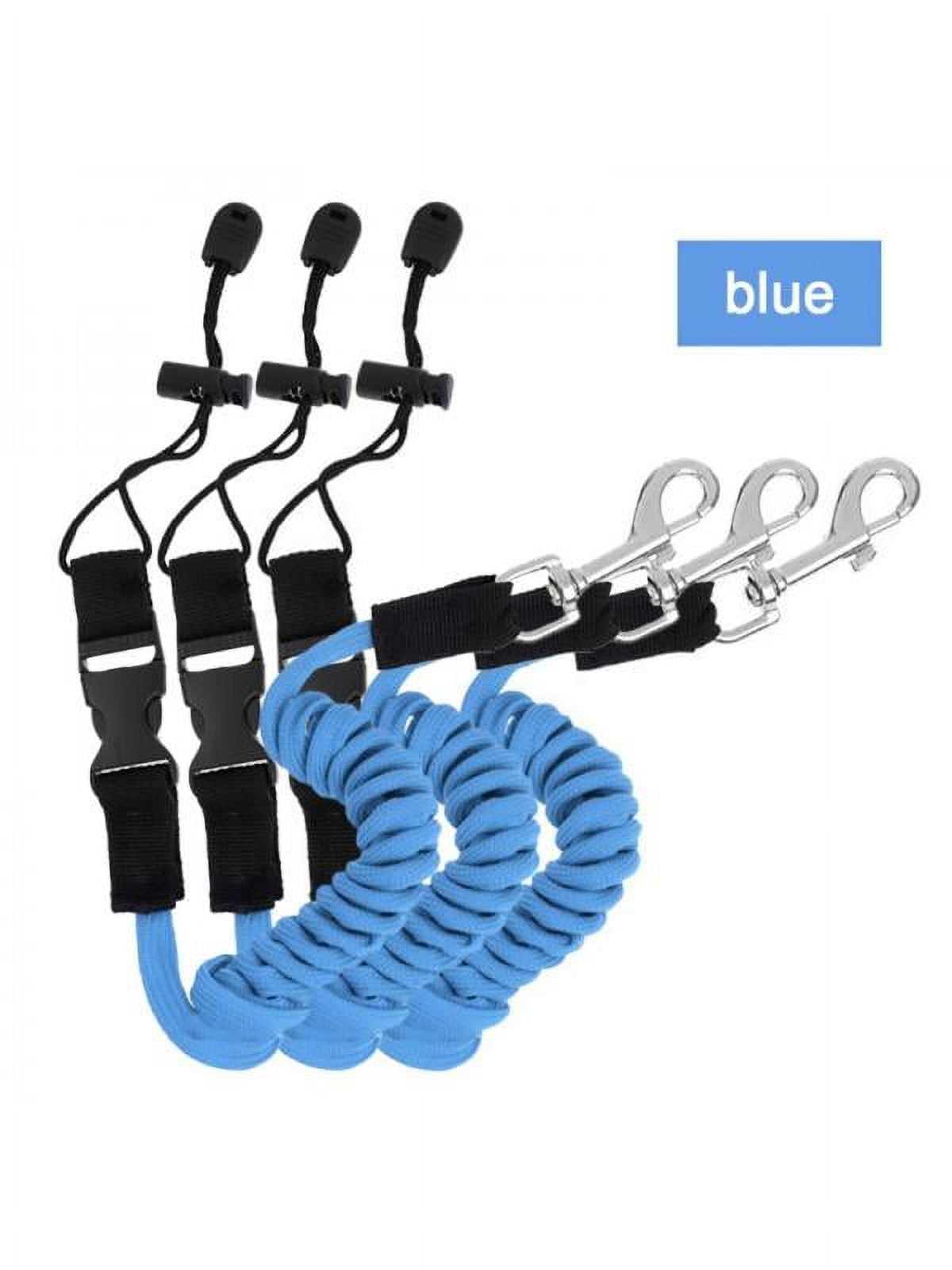 3PCS Survival Duck 1.5 Coiled Kayak Paddle Leash Canoe Accessories ...