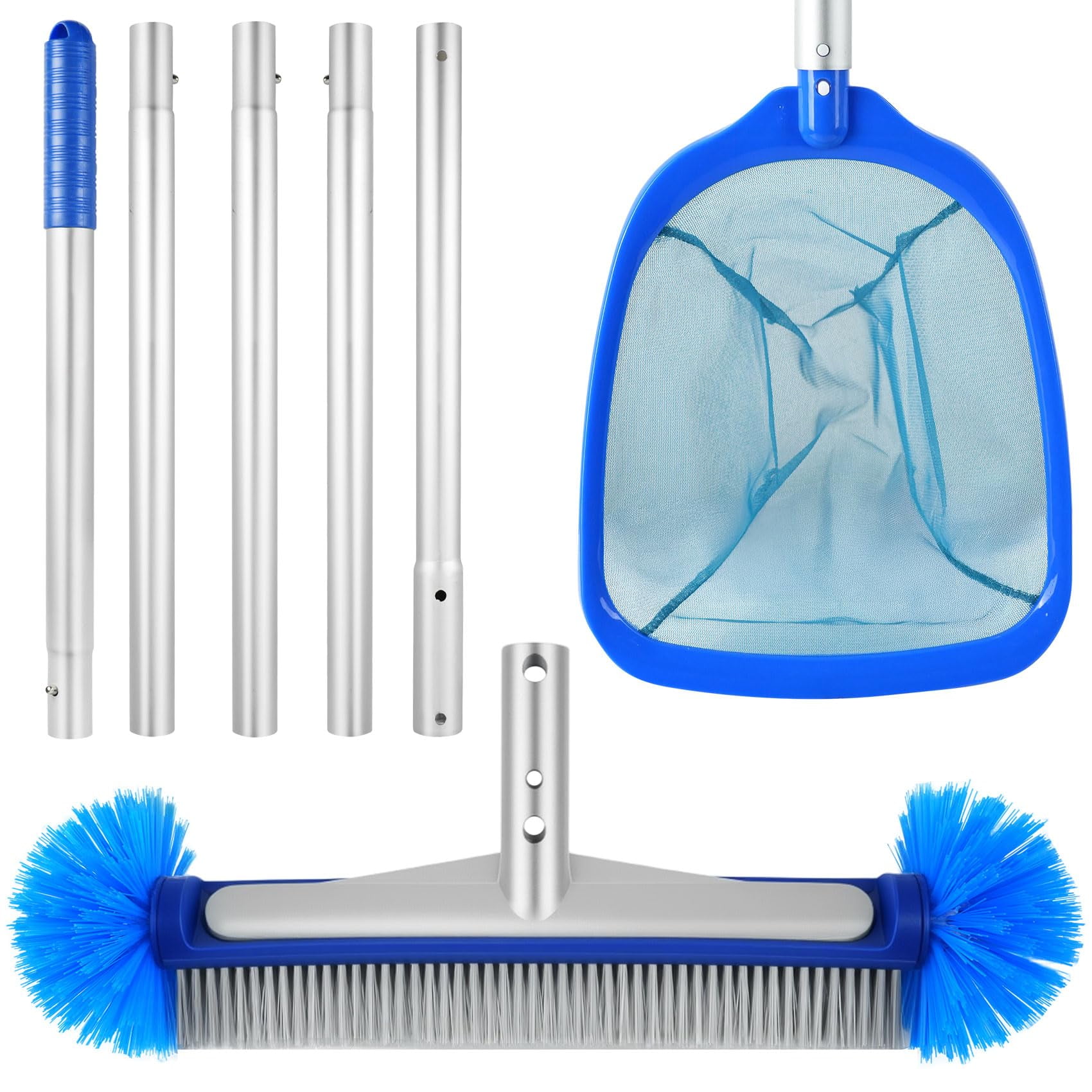 3PCS Swimming Pool Cleaning Kit, Pool Cleaning Tools with 17”Round Pool ...
