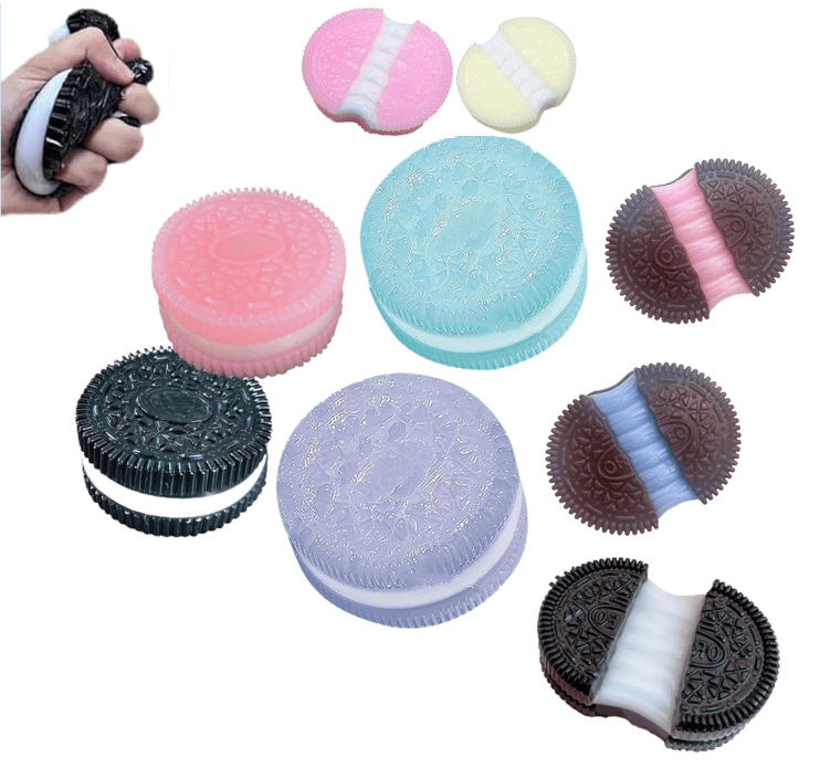 3PCS Taba Squishy Cookie Stress Relief Toy â Ultra-Soft Pinching ...