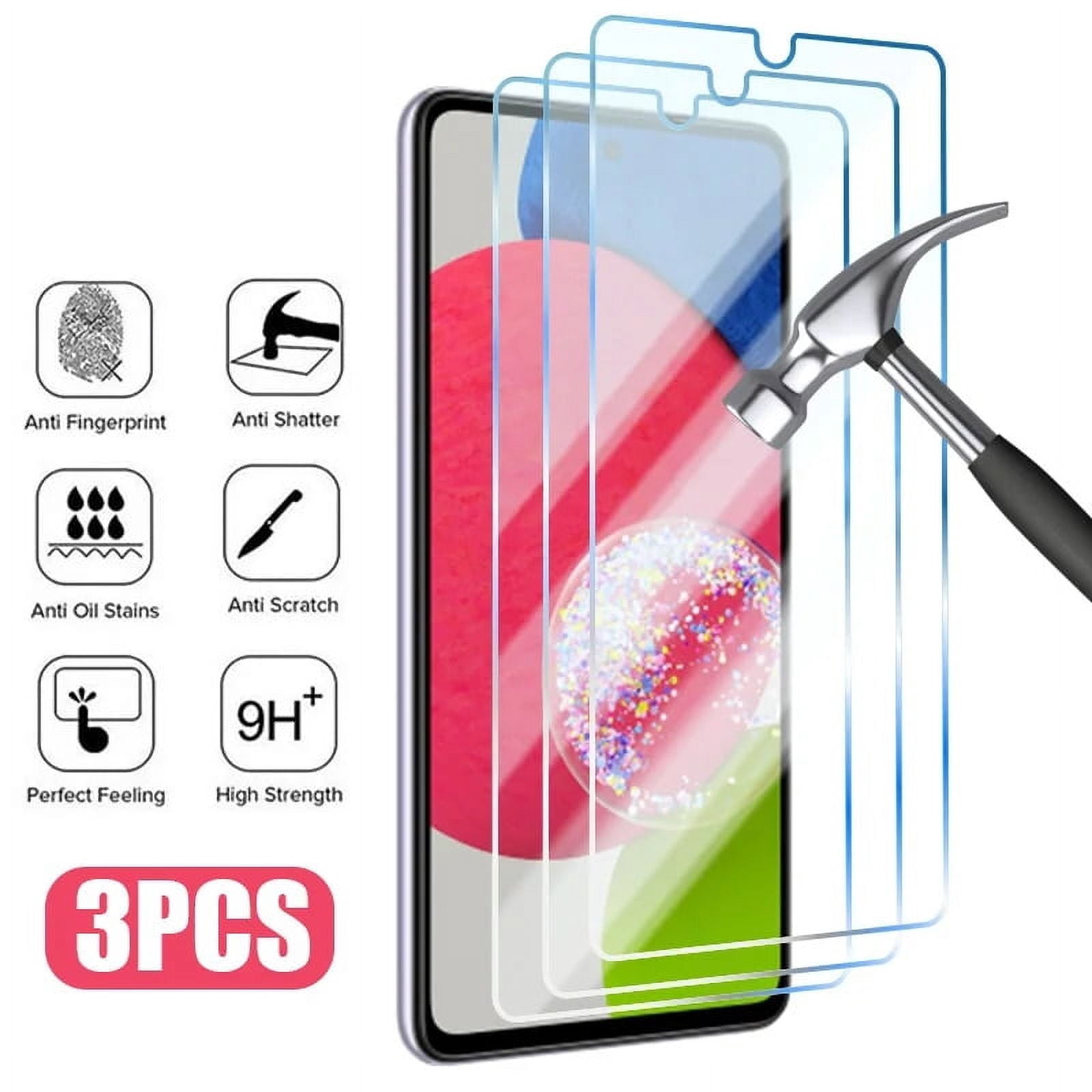 3PCS Tempered Glass for Samsung A53 A32 A23 A52S 5G Screen Protector ...