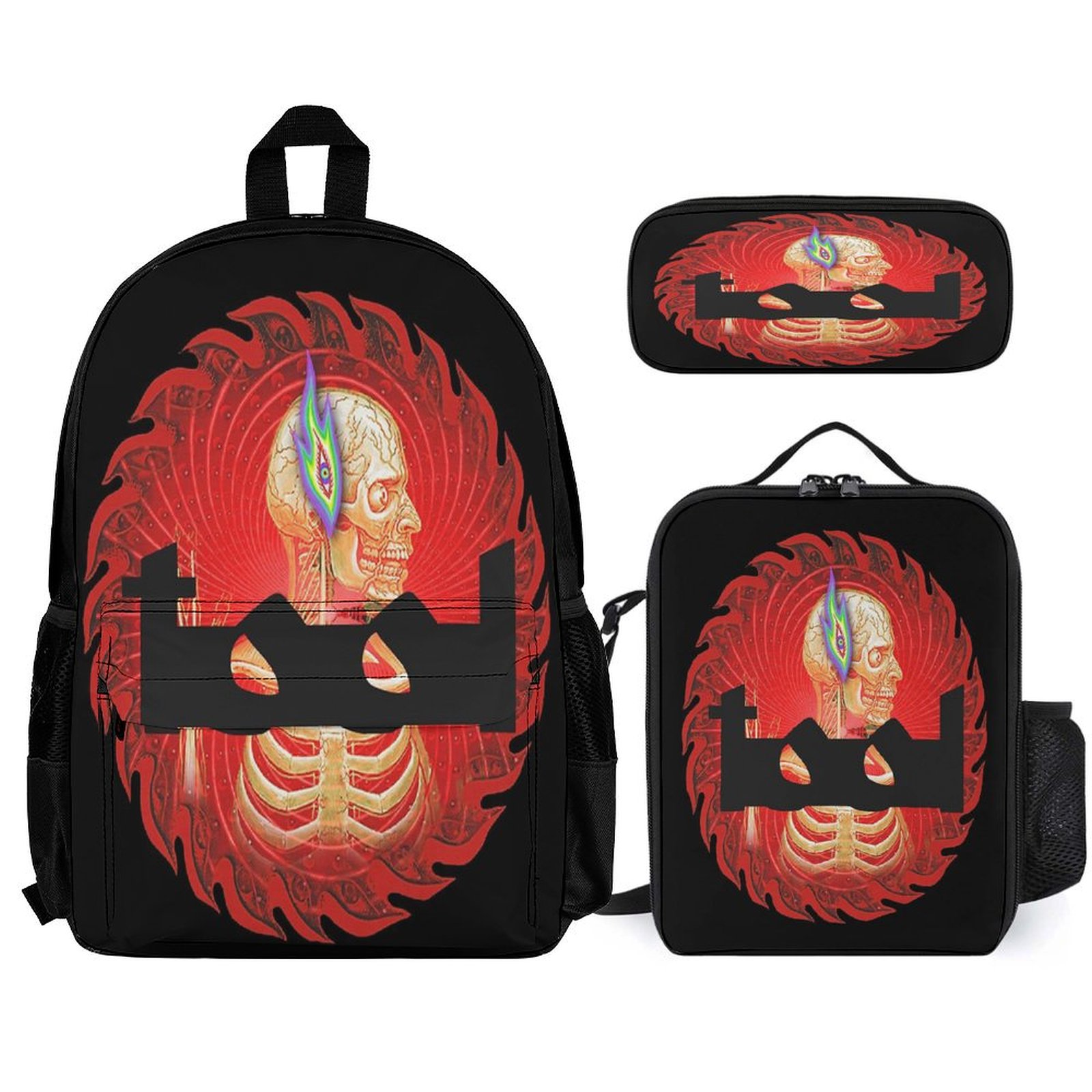 3PCS Tool Lateralus Backpac Set Backpac with Lunch Box Pencil Case ...