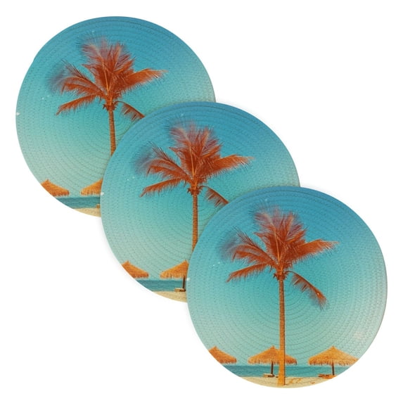 3PCS Trivet Mats 15 Inch Round Heat-Resistant Pot Holders Hot Pads ...