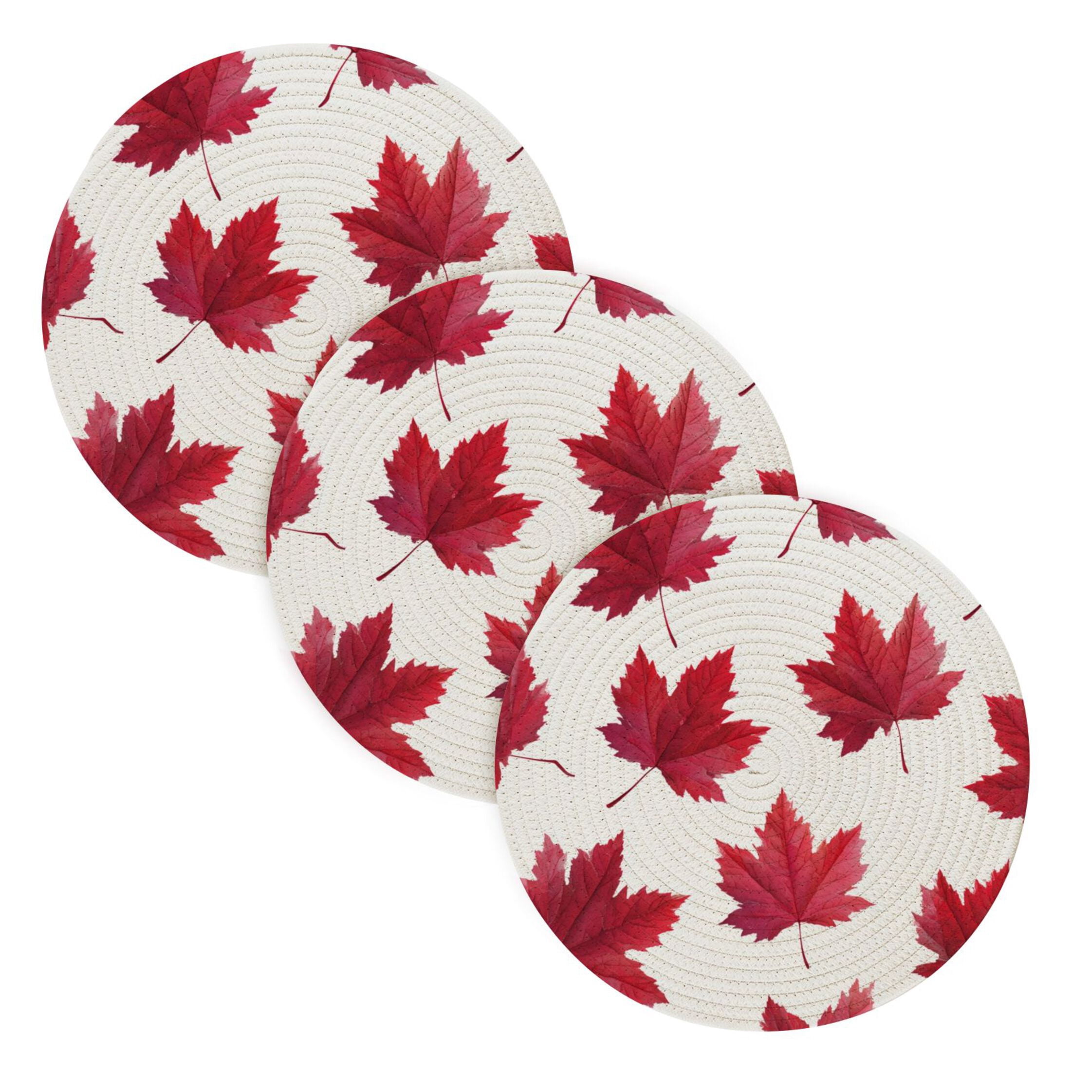 3PCS Trivet Mats 15 Inch Round Heat-Resistant Pot Holders Hot Pads ...