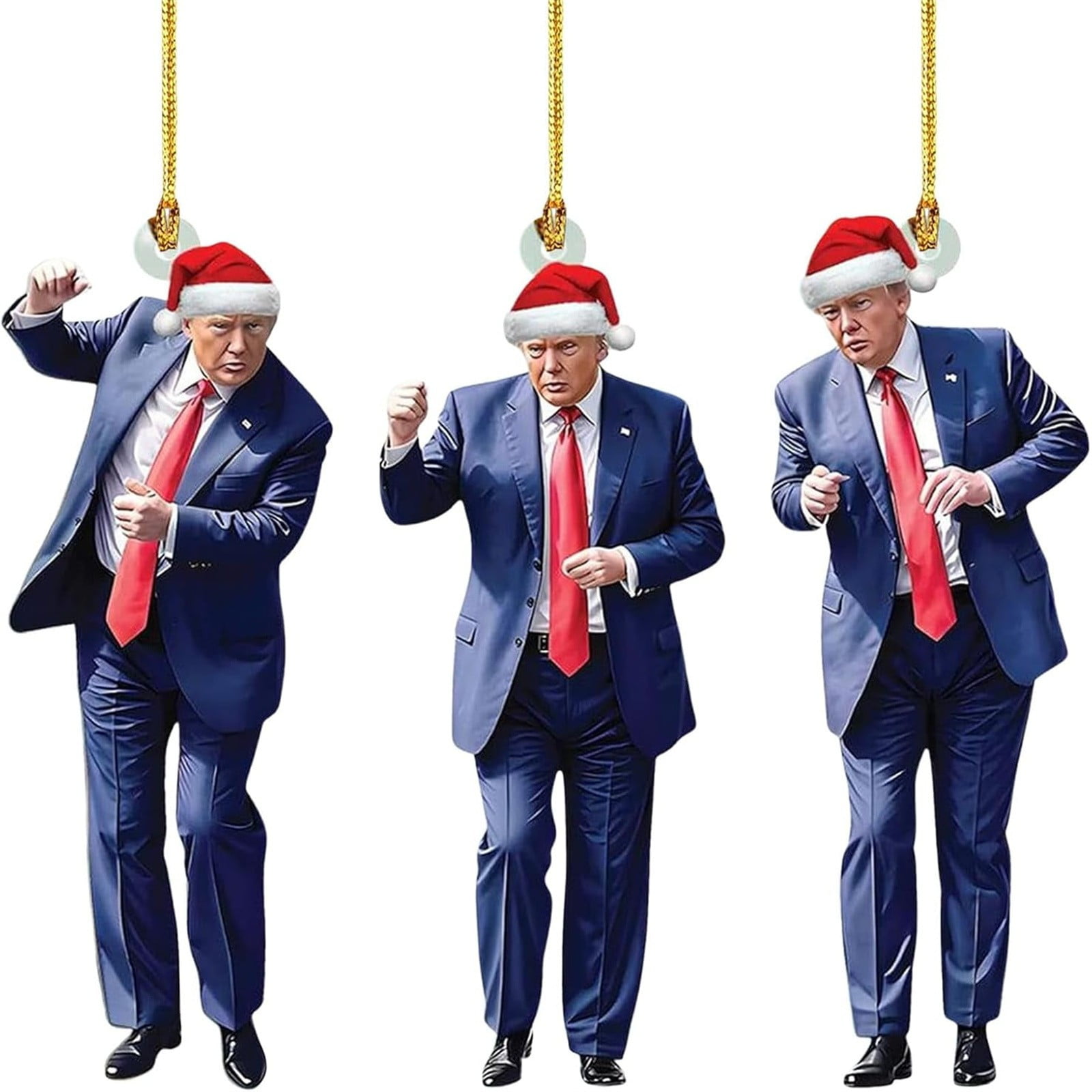 3PCS Trump 2024 Christmas Ornament - Capturing Trump's Lively Dance ...