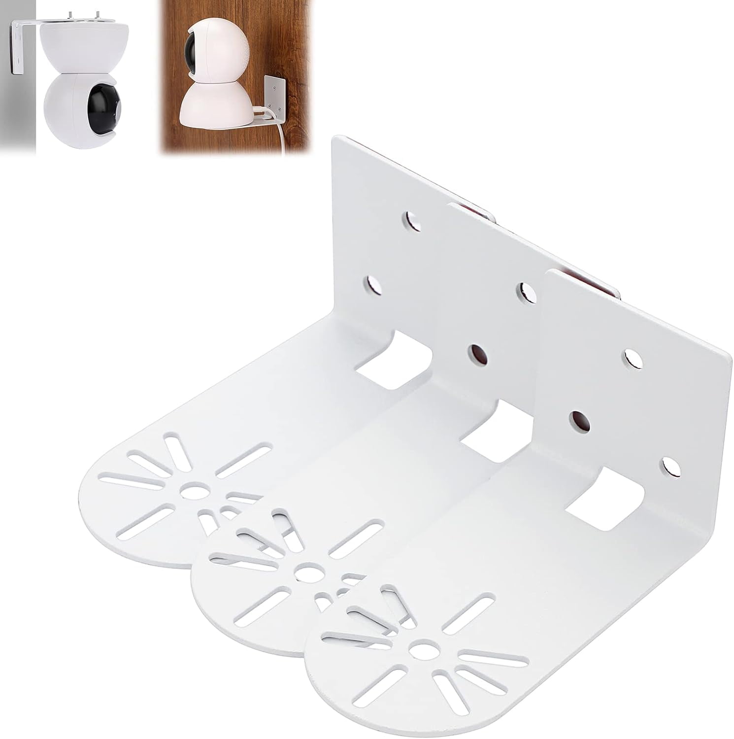 3PCS Wall Mount Camera Shelf- Metal Small Wall Shelf with Adhesive ...