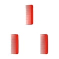 3PCS Wide Tooth Plastic Hairdressing Combs Hair Cutting Comb Portable ...