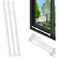 3PCS Window Security Bar Set, 19.7–35 Inch Adjustable Tension Rods, 7/8 ...