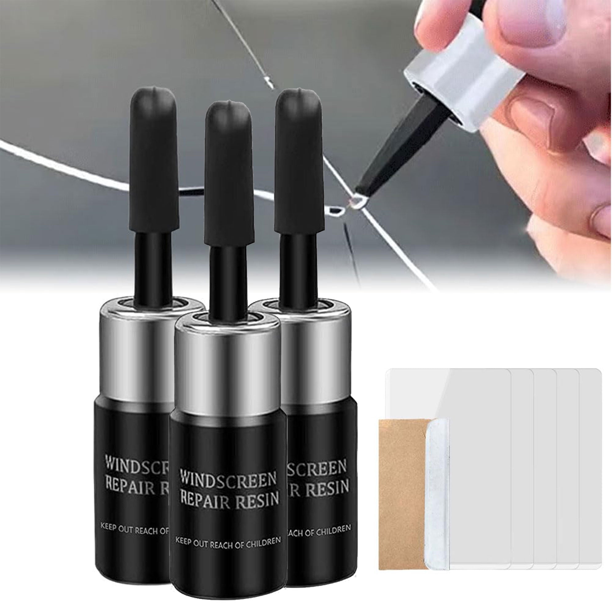 3PCS Windshield Crack Repair Kit – Professional DIY Car Glass Repair ...