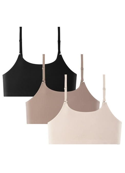 Teenager's Cotton Wireless Molded Padded Training Bras for Big Girls, 6 ...