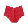 3pcs Womens Underwear Plus Size Sexy Lace Panties Stretch Soft Hipster