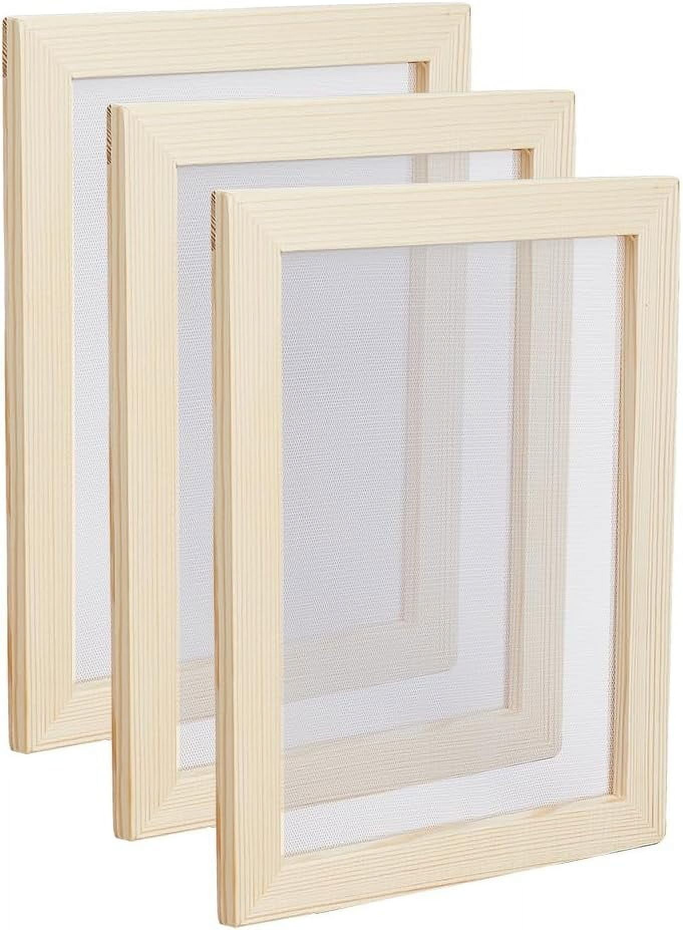 3PCS Wood Paper Making Frame 9.8X7.5 Screen Tools Blanched Almond ...