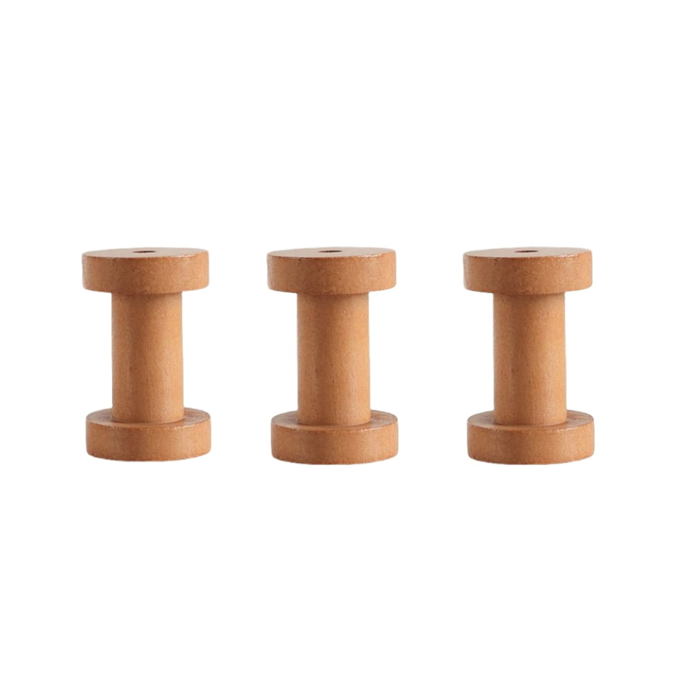 3PCS Wooden Bobbins vintage sewing bobbins wooden bobbins bobbin winder ...