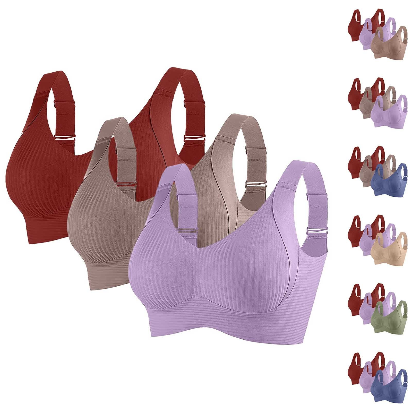 3PCS ZHUGeLI Sports Bra for Women, Women Racerback Training Bras for ...