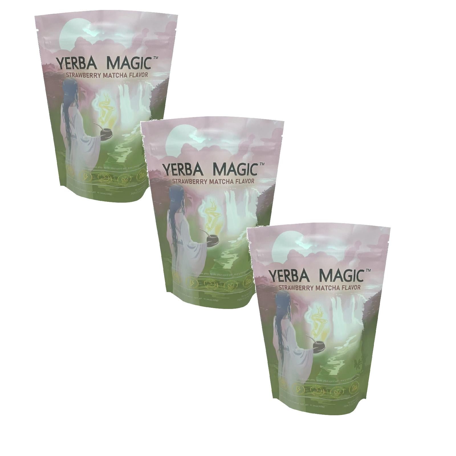 3PCS erba Mate Instant Tea Powder, 3-in-1 Super Drink - Clean Energy ...
