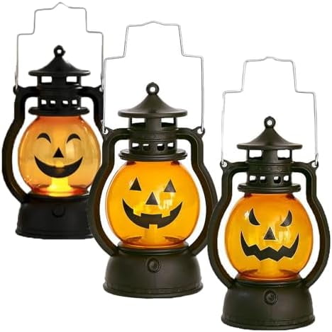 3PCSHalloween Children's Handheld Pumpkin Lights,Portable Pumpkin lamp ...