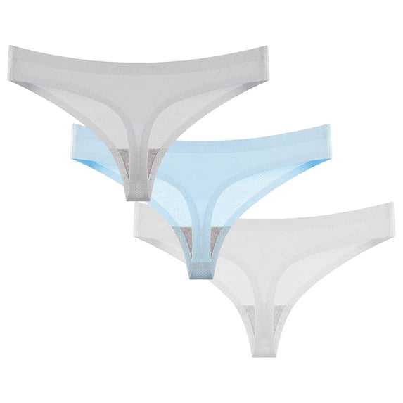 3PCWomen's Seamless Breathable Panties Women's Summer Seamless ...