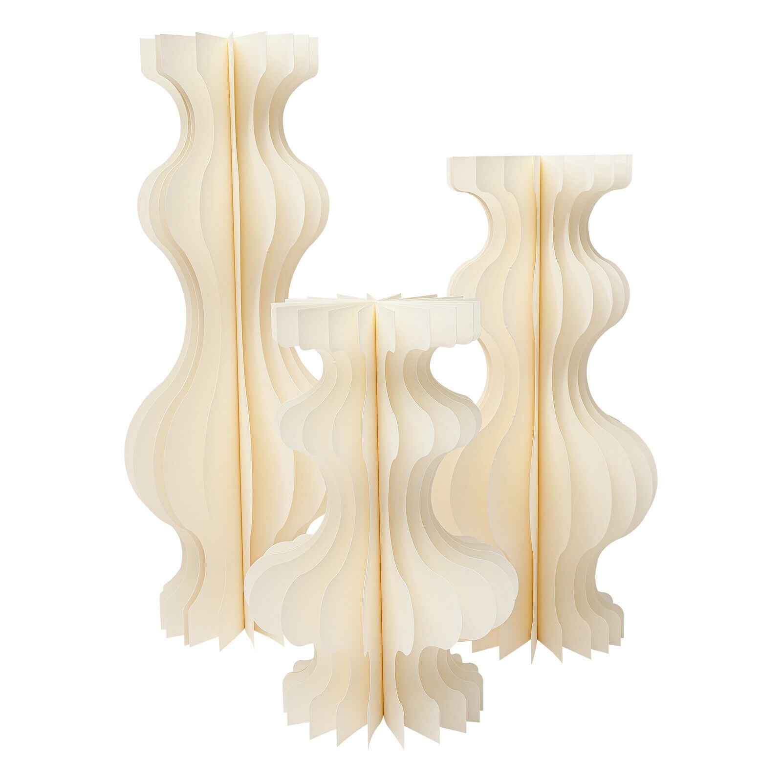 3PCs Cardboard Flowers Stands Cylinder Pedestal Stands for Party ...