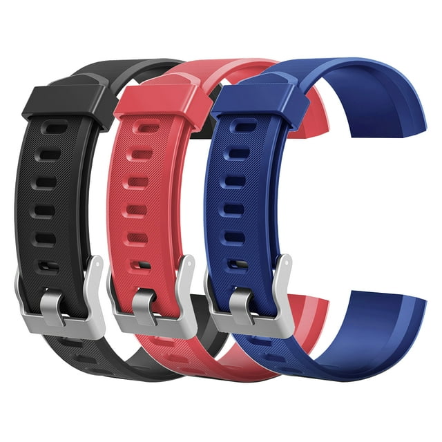 3PCs Watch Straps - Men&Women Silicone Quick Release Soft Rubber Replacement Watch Bands for ...